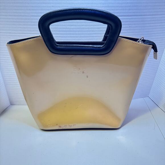 Beijo | Bags | Beijo Purse Plastic In Yellow And Black Rare Some ...